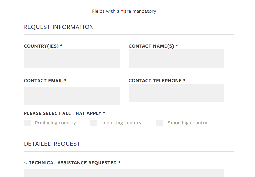 ASM Technical Assistance Request Form| Kimberley Process